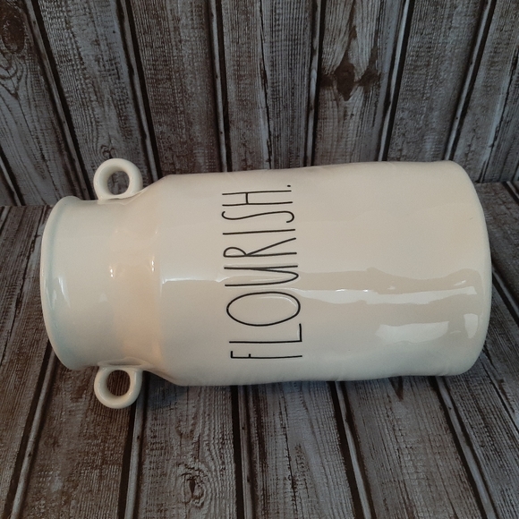 Rae Dunn | Accents | Rae Dunn Flourish Milk Container Flower Vase ...
